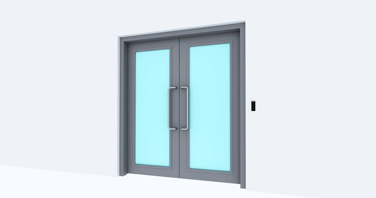 Steel Doorset Automatic Entrance Door - Double | ASSA ABLOY