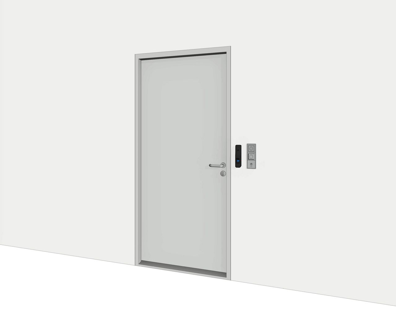 Steel security door RC4, Rw(dB)=42 / Access control-both sides | ASSA ABLOY