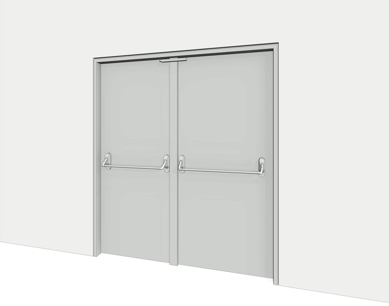 Steel fireproof door EI60 / Access control | ASSA ABLOY