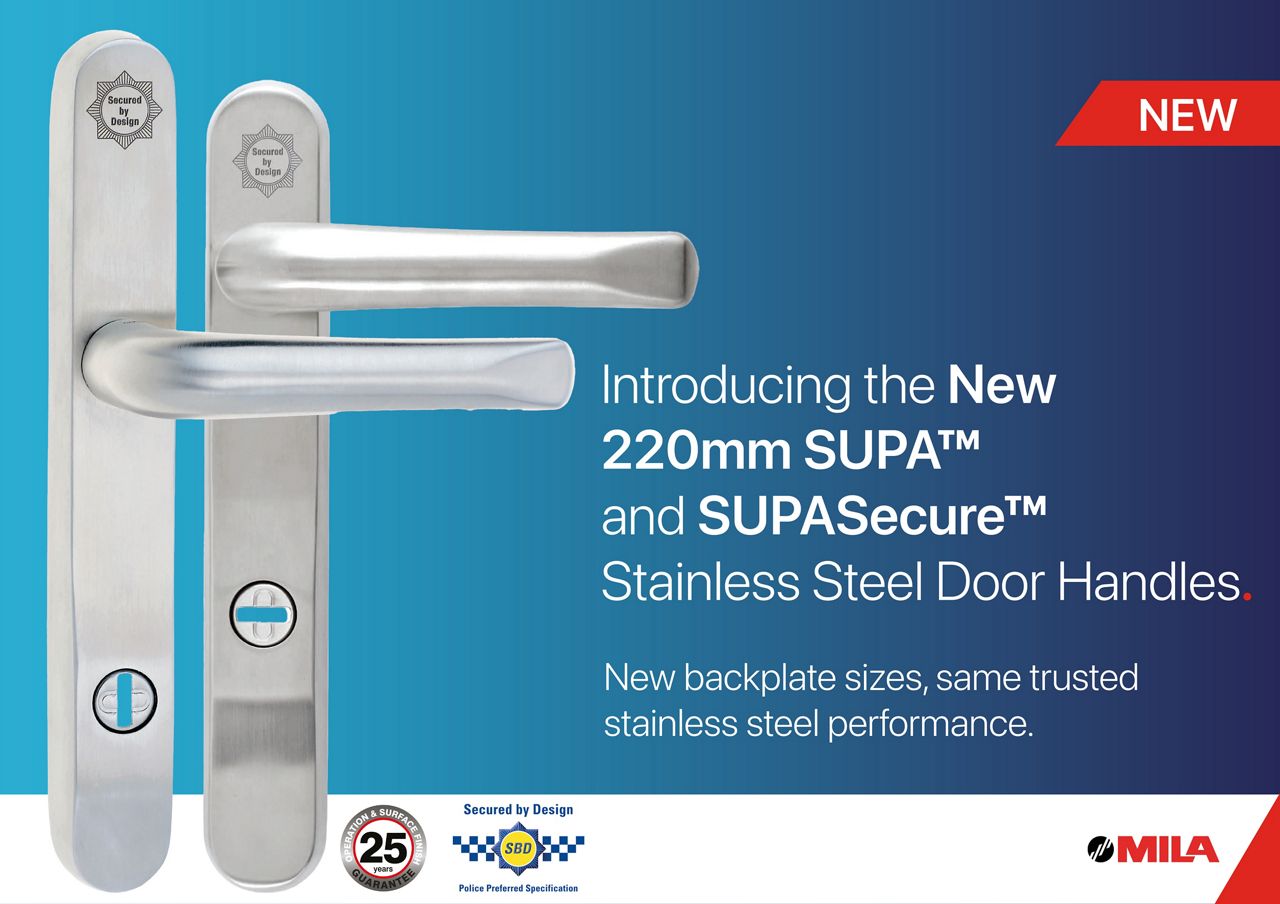 Mila Adds 220mm Supa™ and SupaSecure™ Door Handles to Their Premium ...