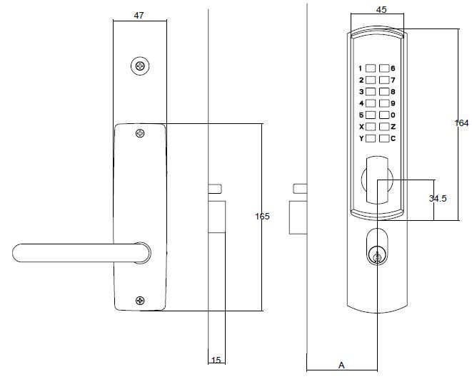 Lockwood Selector® 3772 Key Override DX Digital Mortice Locks | ASSA ABLOY