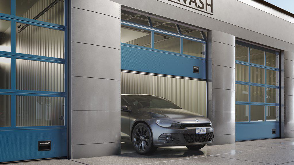 Overhead sectional door with new direct drive to increase performance ...