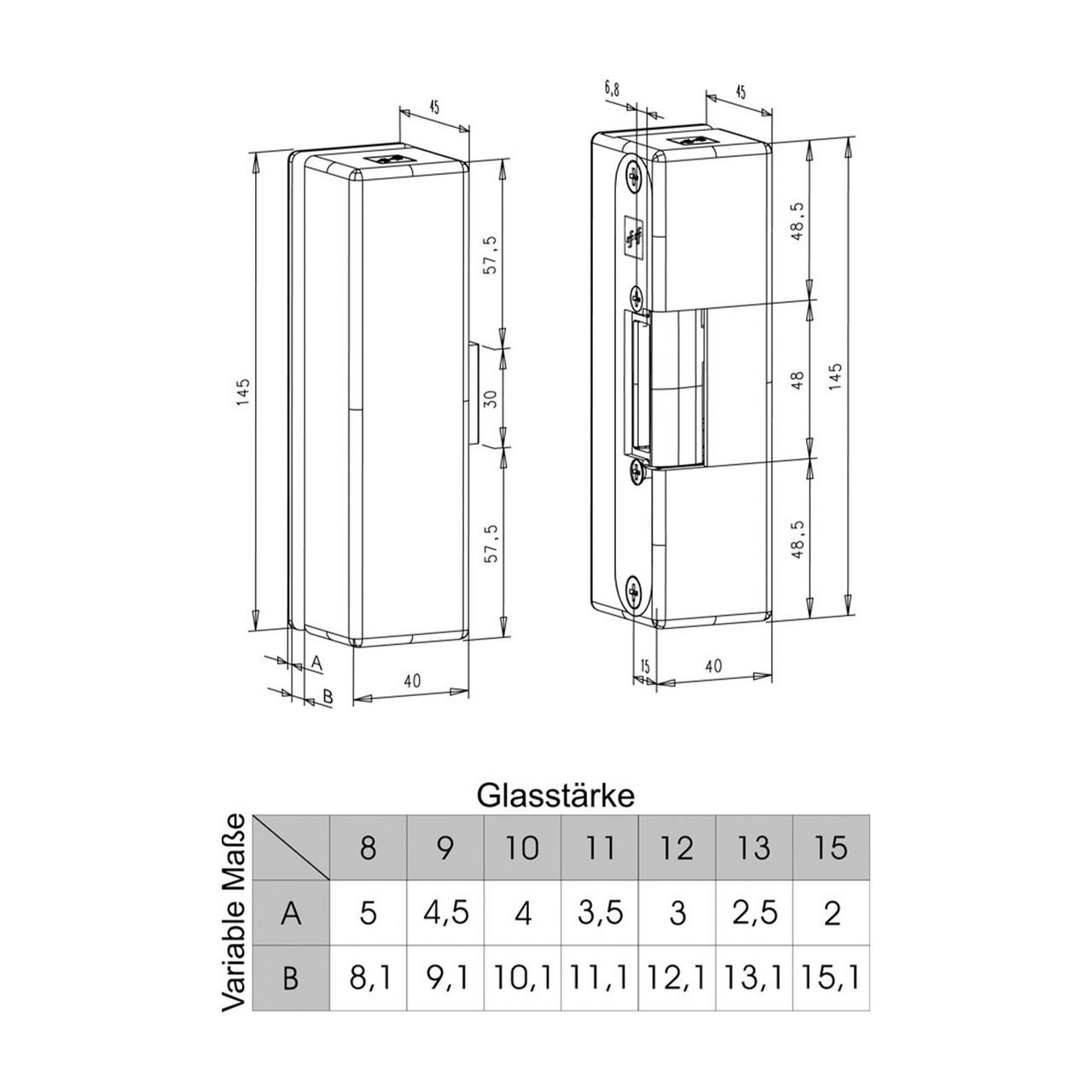 Electric strike 9334URVGL12-Q91 | ASSA ABLOY