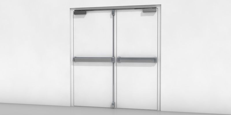 Porte d'issue de secours, double vantail ALL BY DESIGN | Solutions de ...