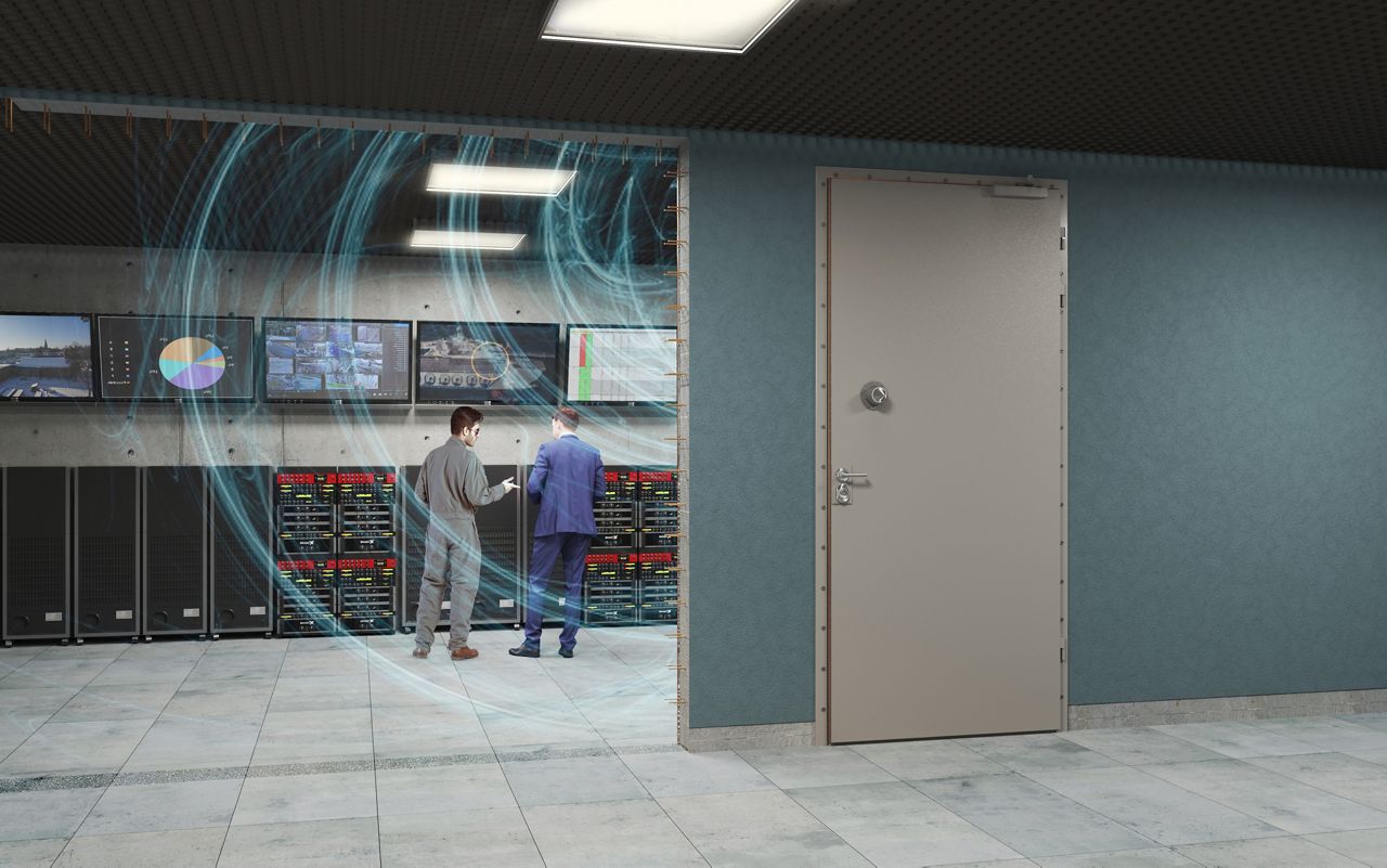 Drzwi odporne na ulot elektromagnetyczny DC3.1 XL TEMPEST | ASSA ABLOY