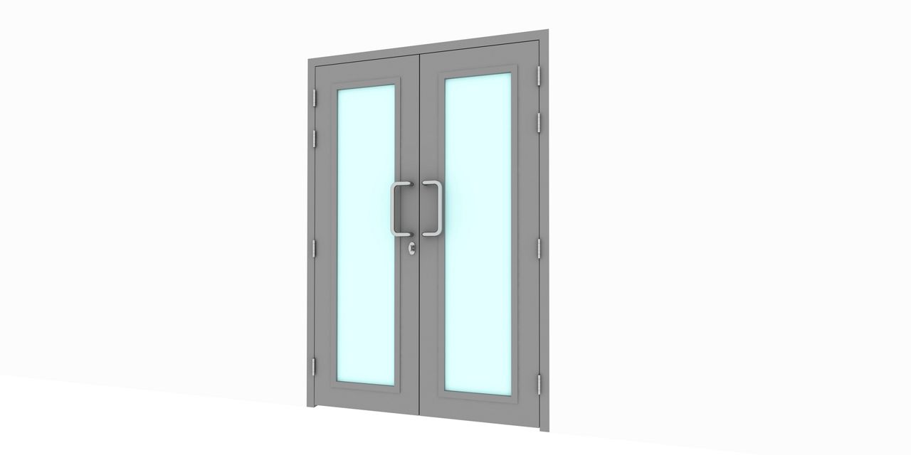 Steel Doorset Entrance - Double | ASSA ABLOY Steel Doorset Entrance - Double | ASSA ABLOY