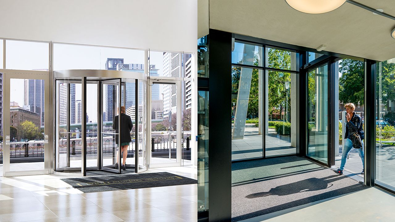 Revolving vs sliding doors for your building
