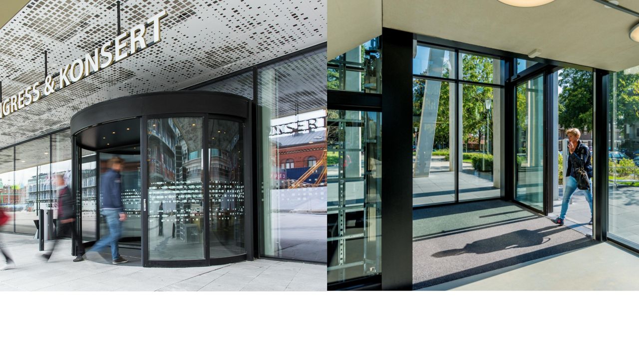 Revolving or sliding doors – what's best for your building?