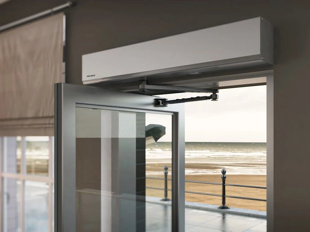 What is a swing door?